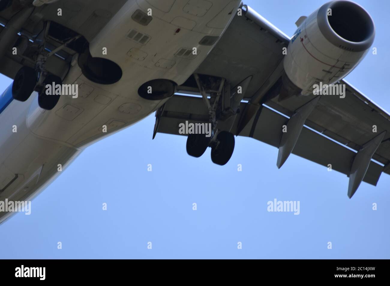 The undercarriage of an aircraft with great detail Stock Photo - Alamy