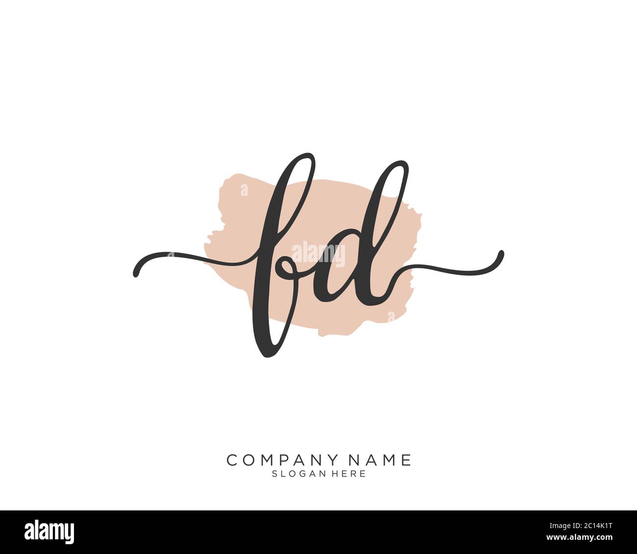 Letter fd vector vectors Stock Vector Images - Alamy