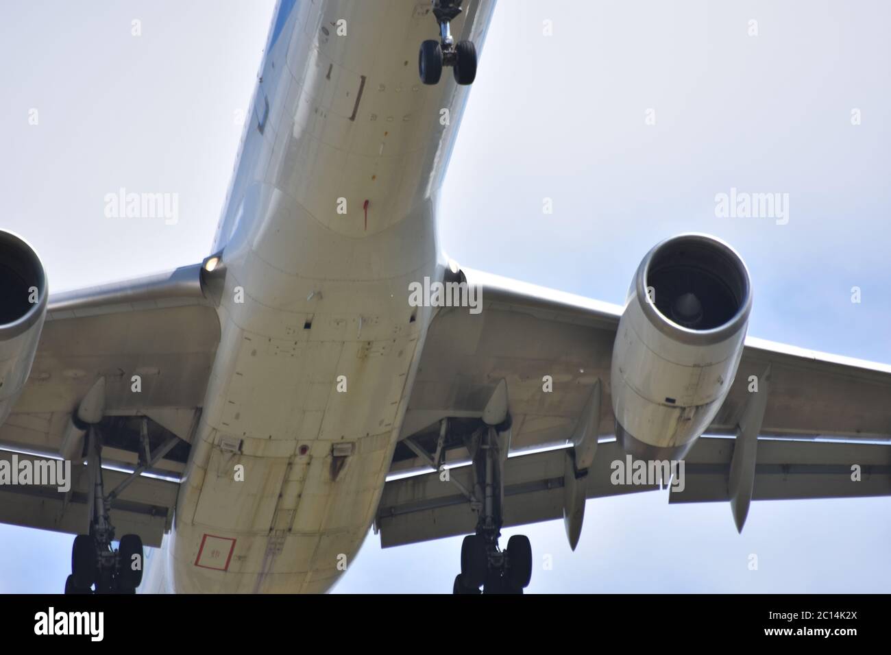 The undercarriage of an aircraft with great detail Stock Photo - Alamy
