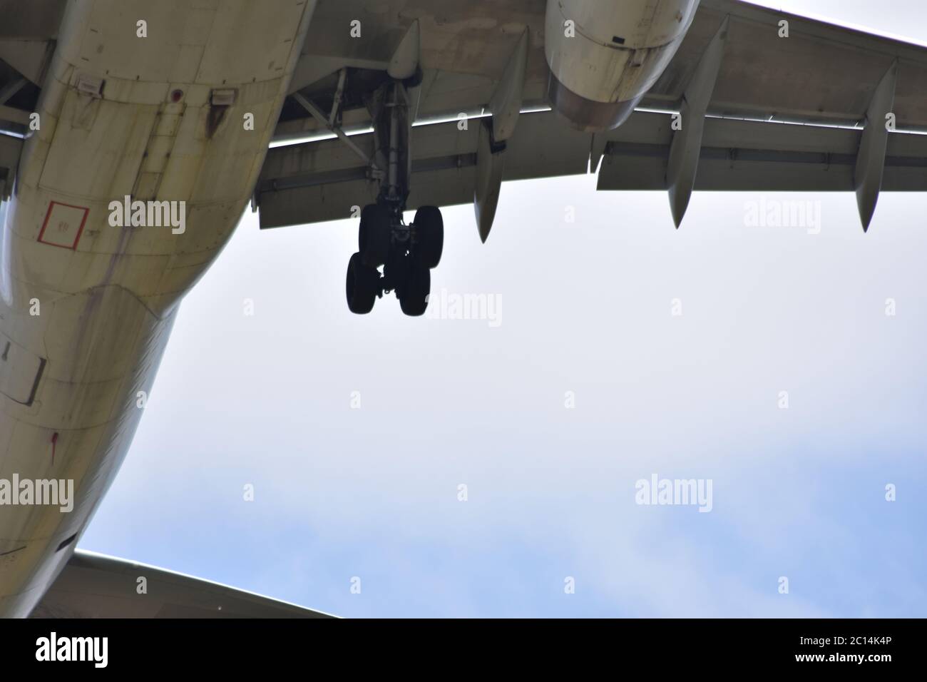The undercarriage of an aircraft with great detail Stock Photo - Alamy