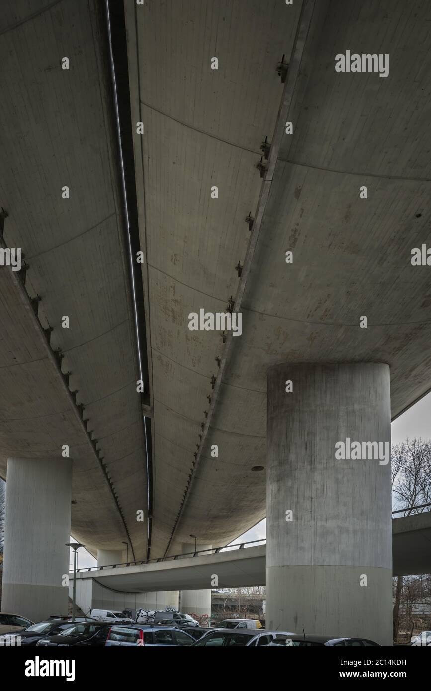 Berlin city motorway Stock Photo - Alamy