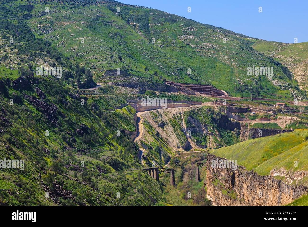 Israel's border with Jordan Stock Photo - Alamy