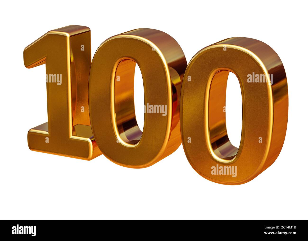 Gold 3d 100th Anniversary Sign Stock Photo - Alamy