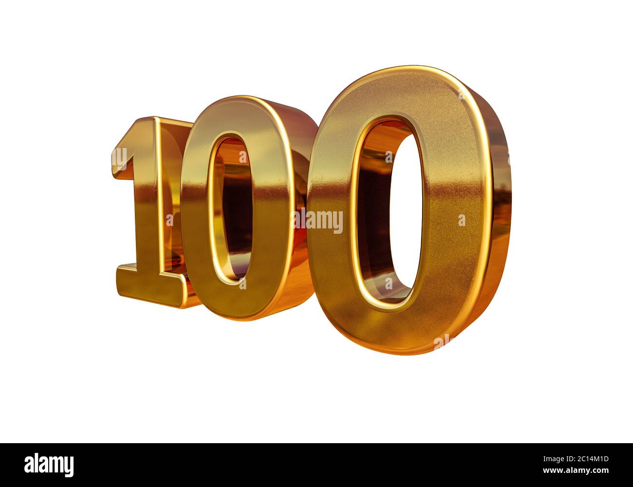 Gold 3d 100th Anniversary Sign Stock Photo - Alamy