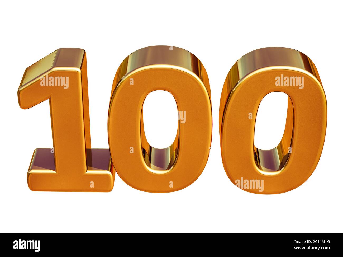 Gold 3d 100th Anniversary Sign Stock Photo - Alamy