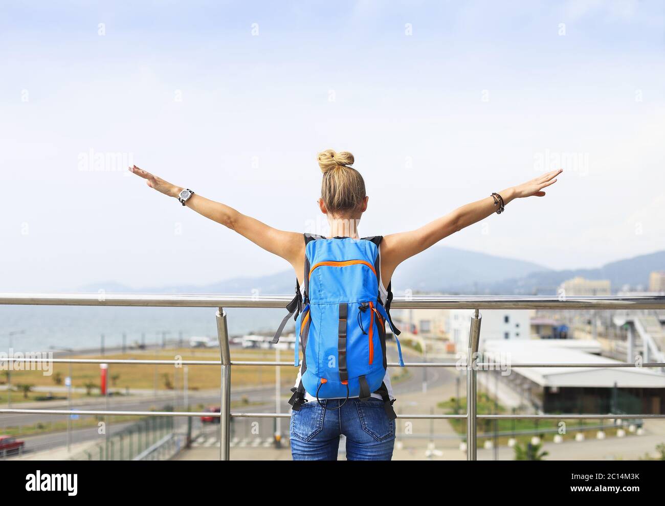Arms behind back woman hi-res stock photography and images - Alamy