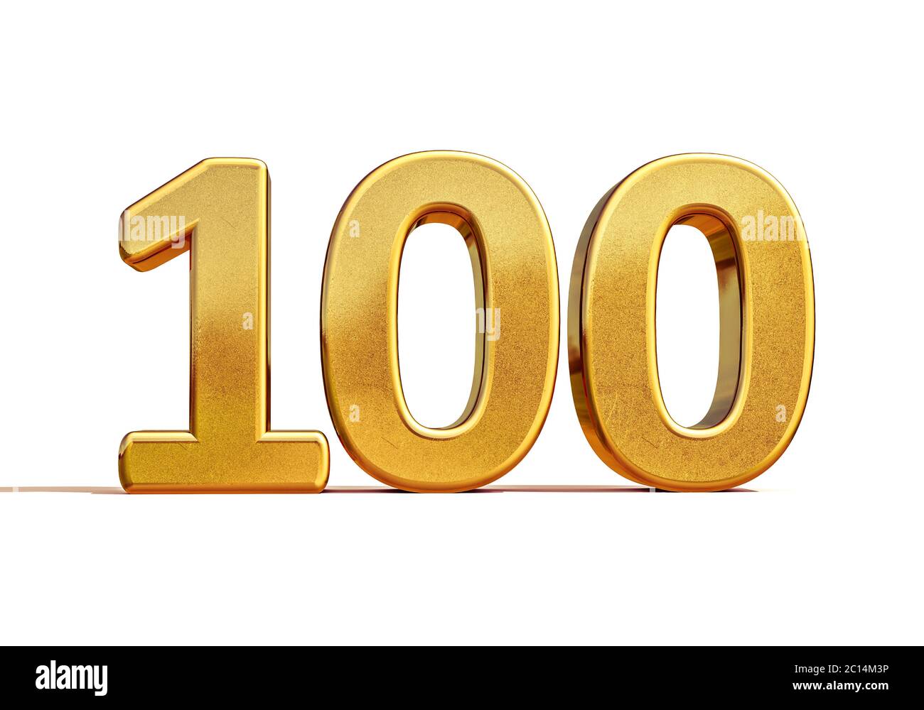Gold 3d 100th Anniversary Sign Stock Photo - Alamy