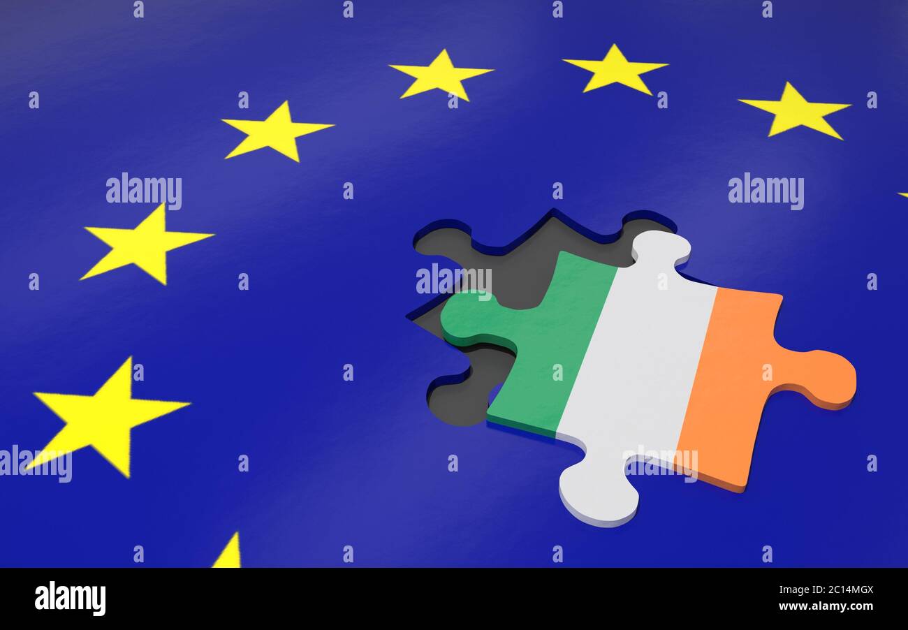 Eu ireland flag hi-res stock photography and images - Alamy