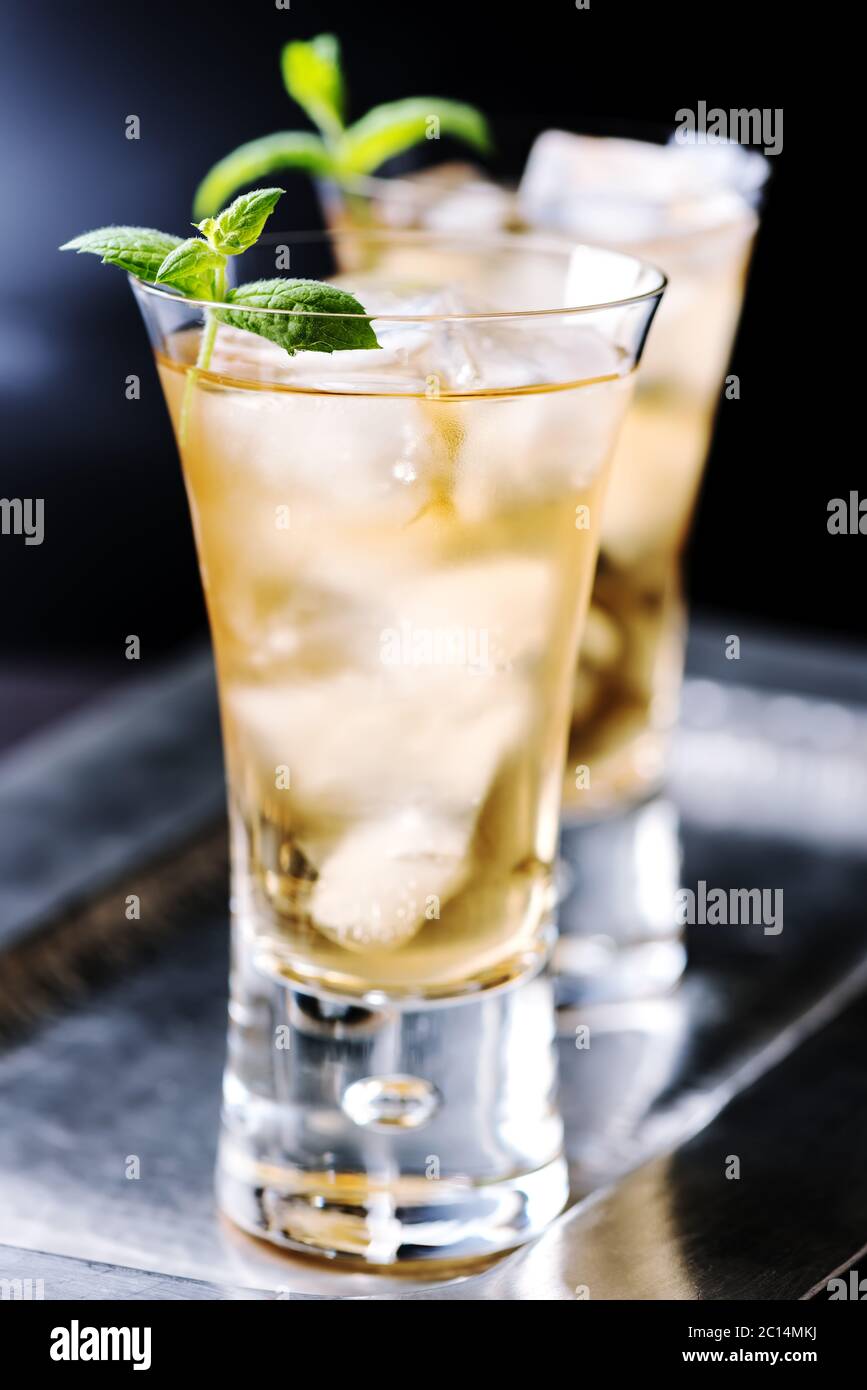 Beverage in a glass Stock Photo - Alamy
