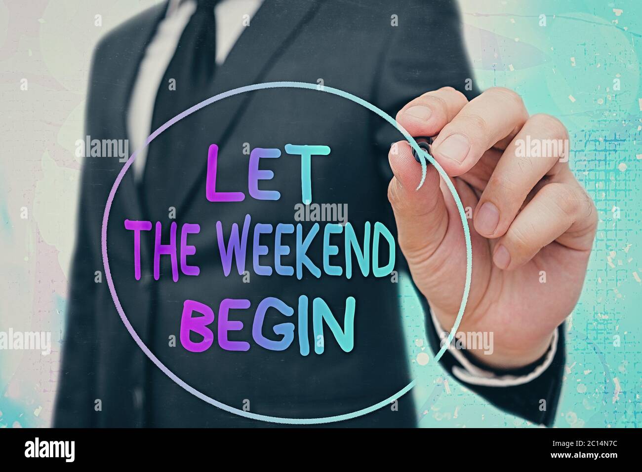 Word writing text Let The Weekend Begin. Business photo showcasing ...