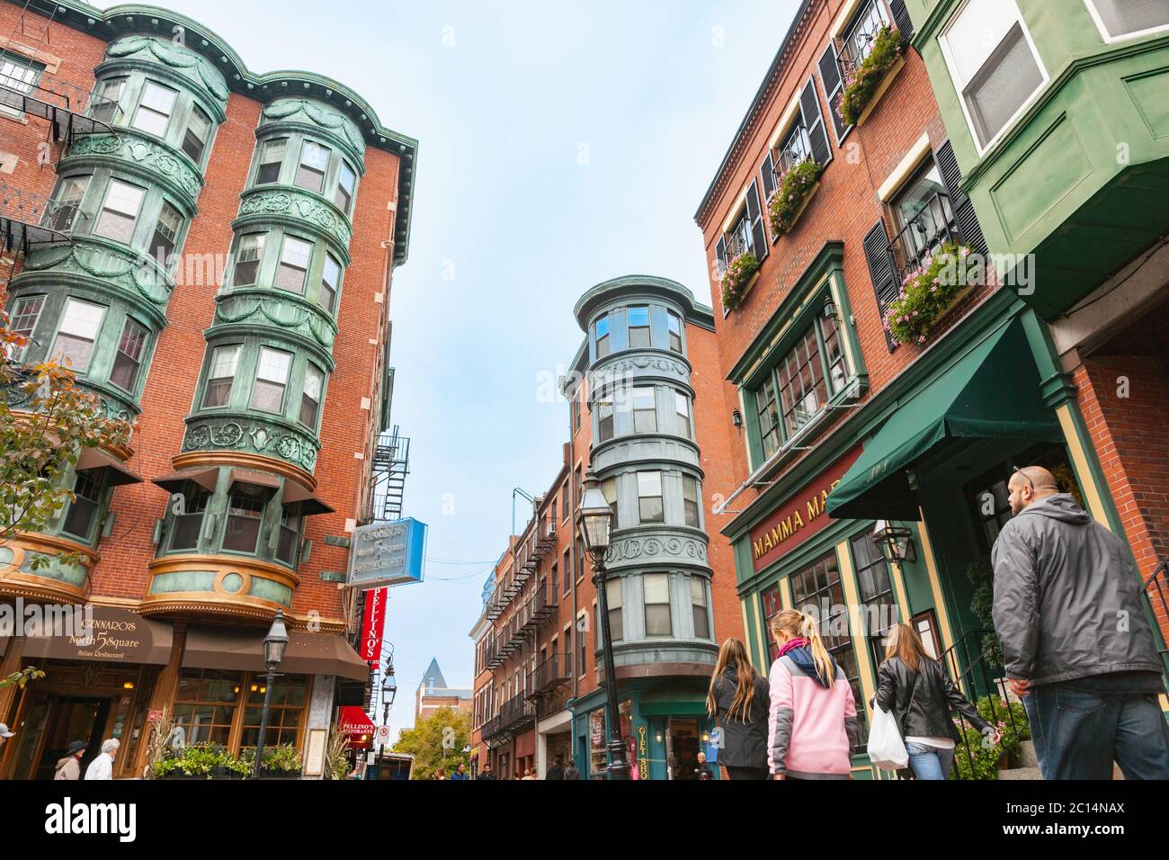 Boston USA - October 14 2014; Traditional and historic brick ...