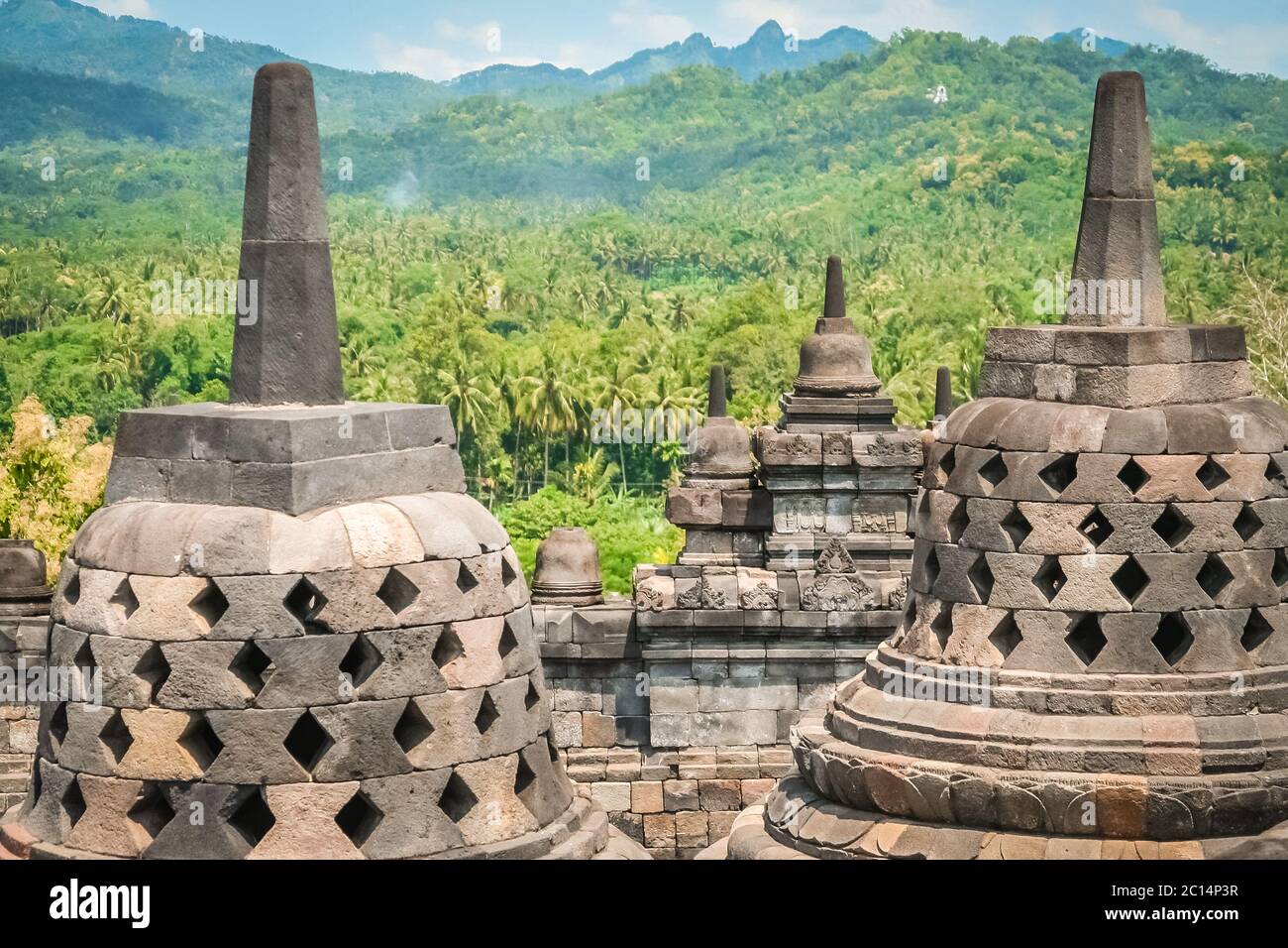 Borobudur Temple in Java Stock Photo - Alamy