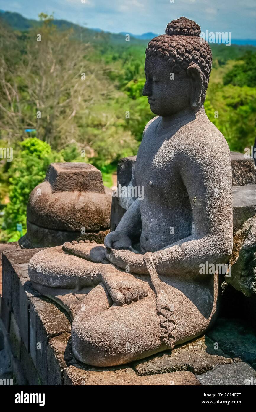 Buddha In Borobudur Stock Photo - Alamy