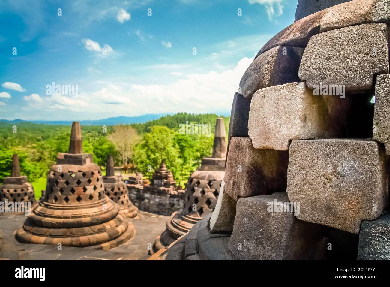 Borobudur Temple in Java Stock Photo - Alamy