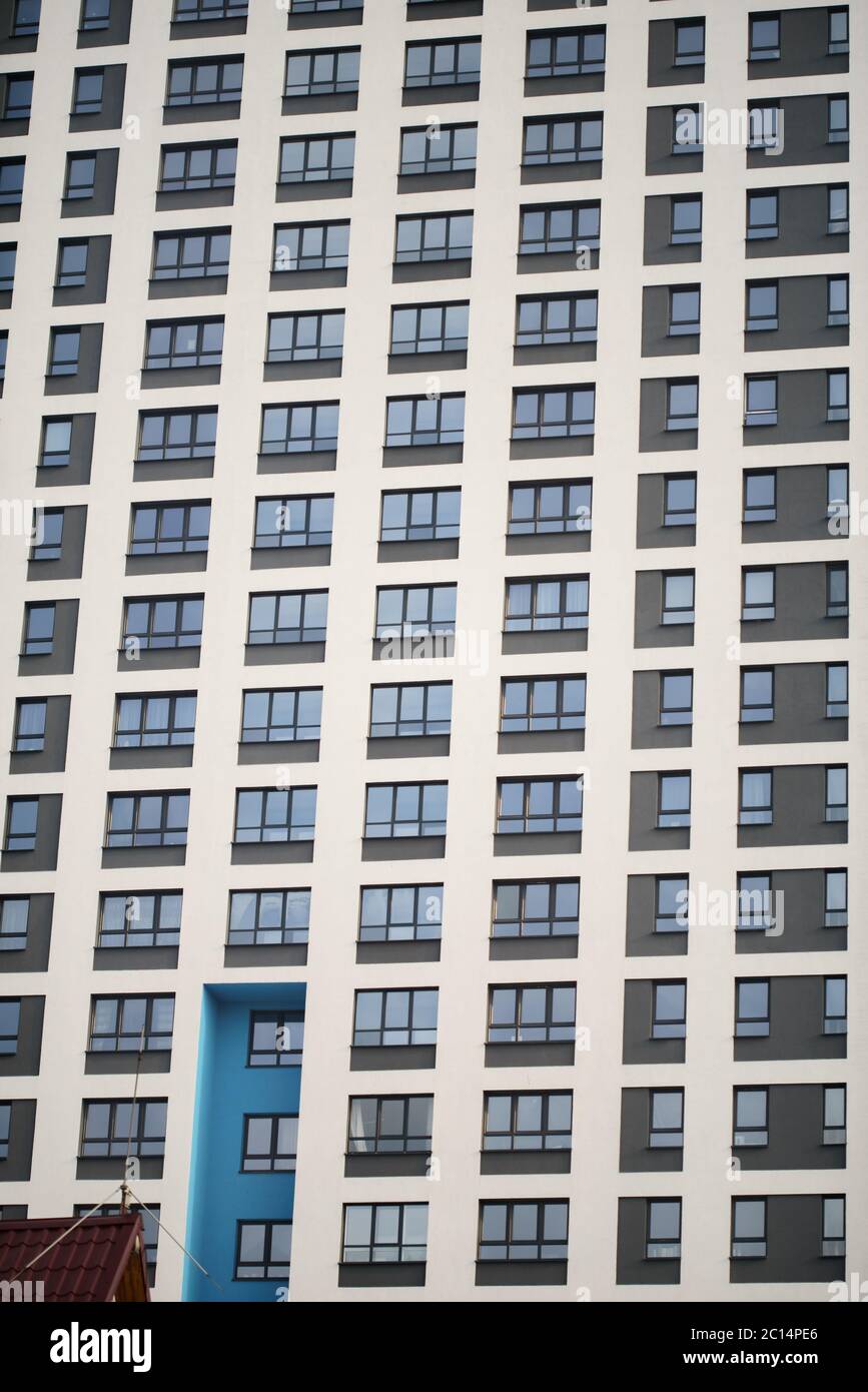 Apartment Complex with Windows Stock Photo - Alamy