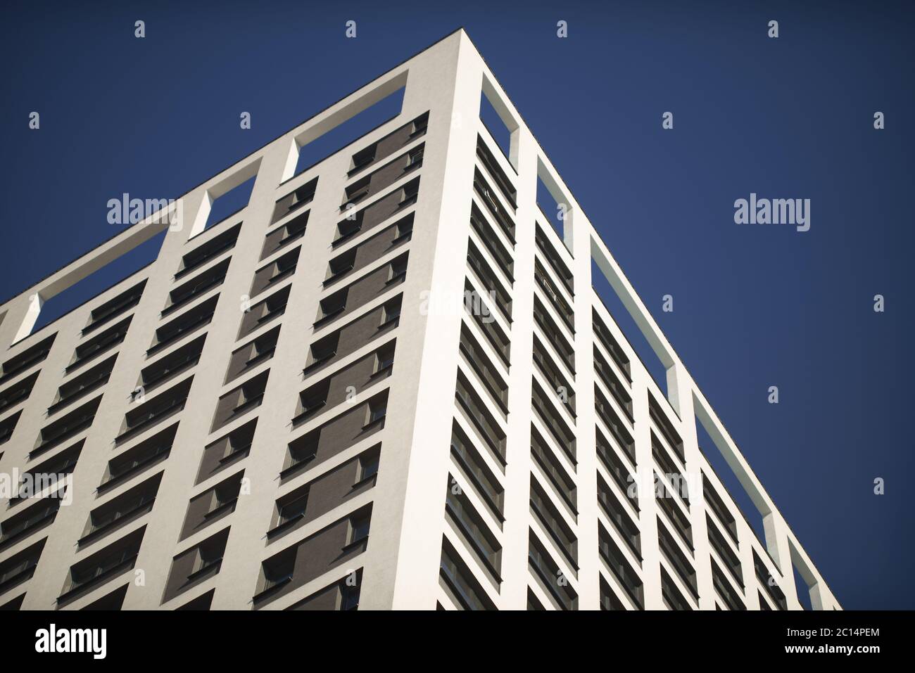 Apartment Complex with Windows Stock Photo - Alamy