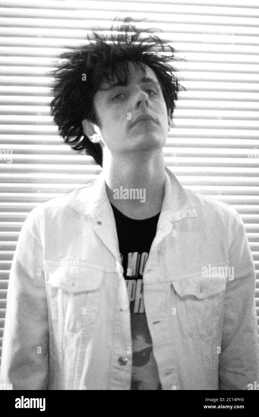 John Moore at a photoshoot at Polydor Records. London, April 26, 1989 ...