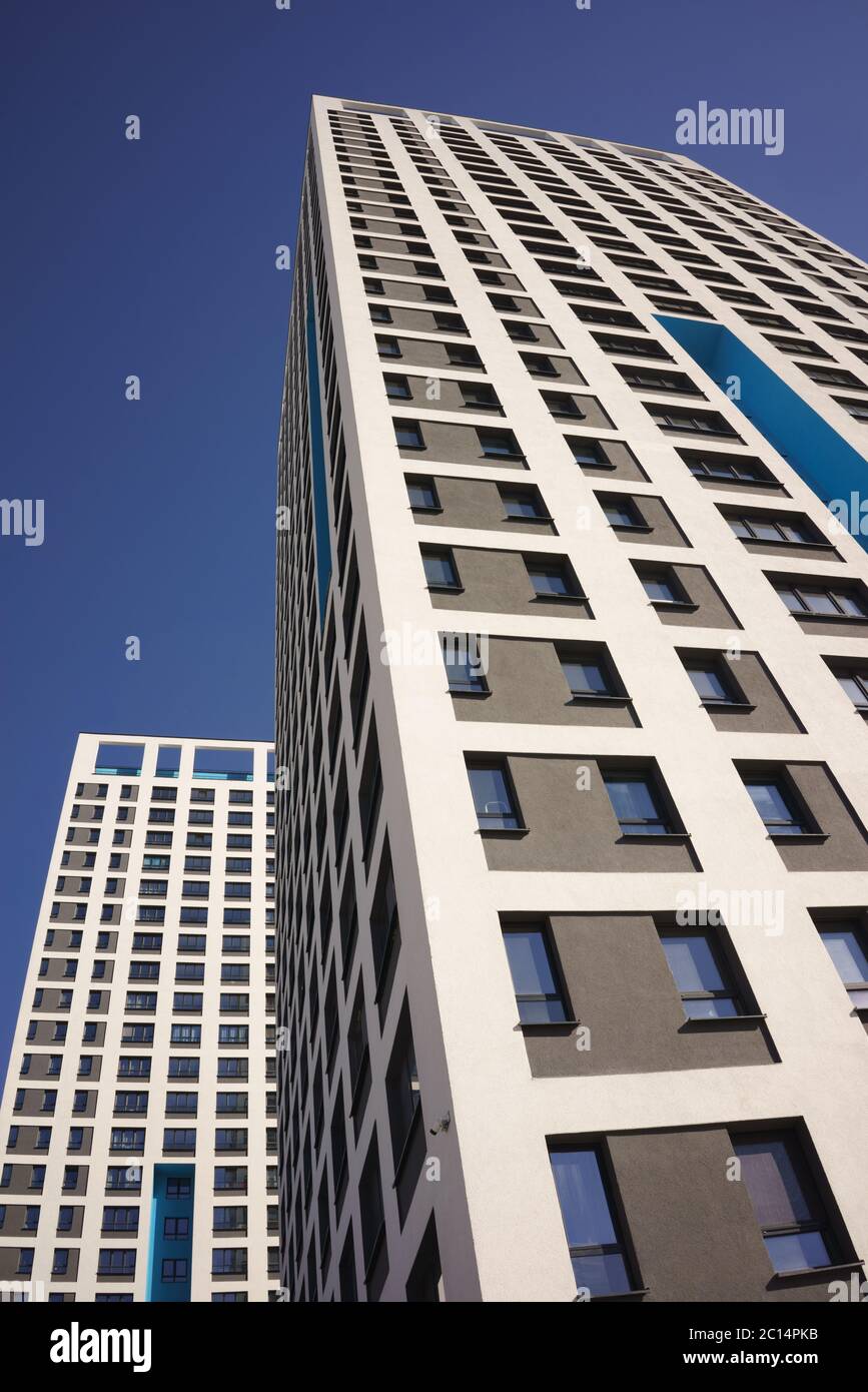 Apartment Complex with Windows Stock Photo - Alamy