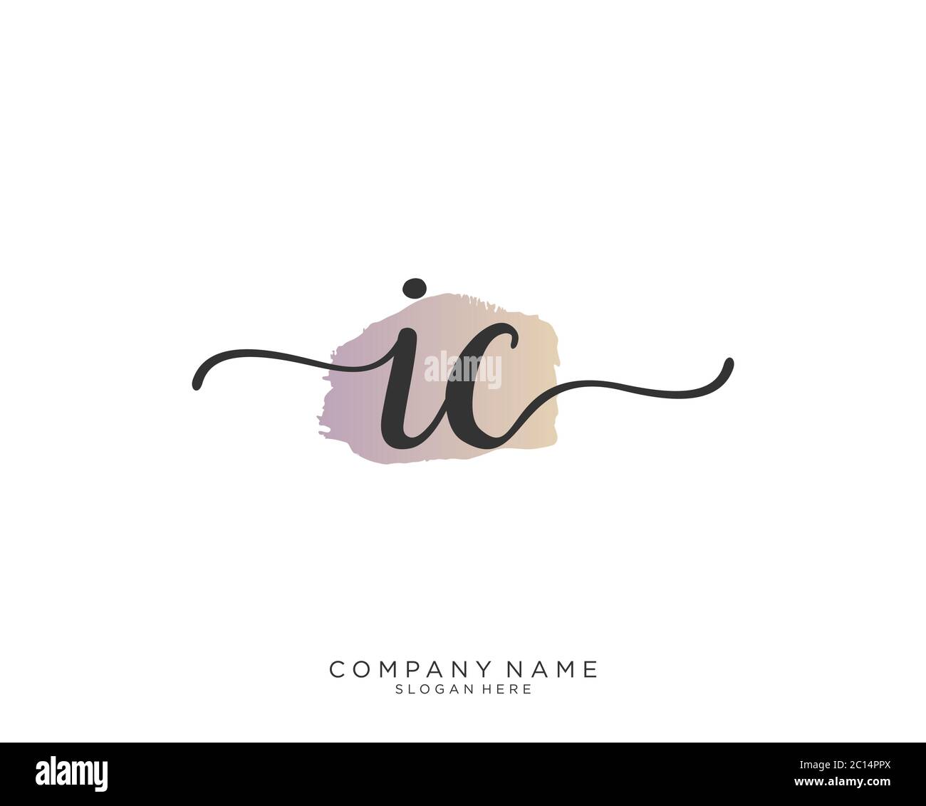 Ic letter logo Stock Vector Images - Alamy