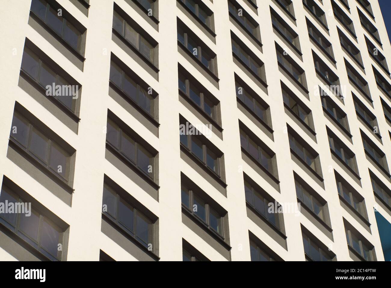 Apartment Complex with Windows Stock Photo - Alamy