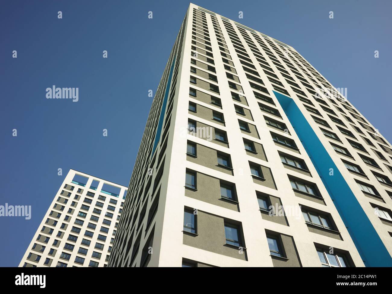 Apartment Complex with Windows Stock Photo - Alamy