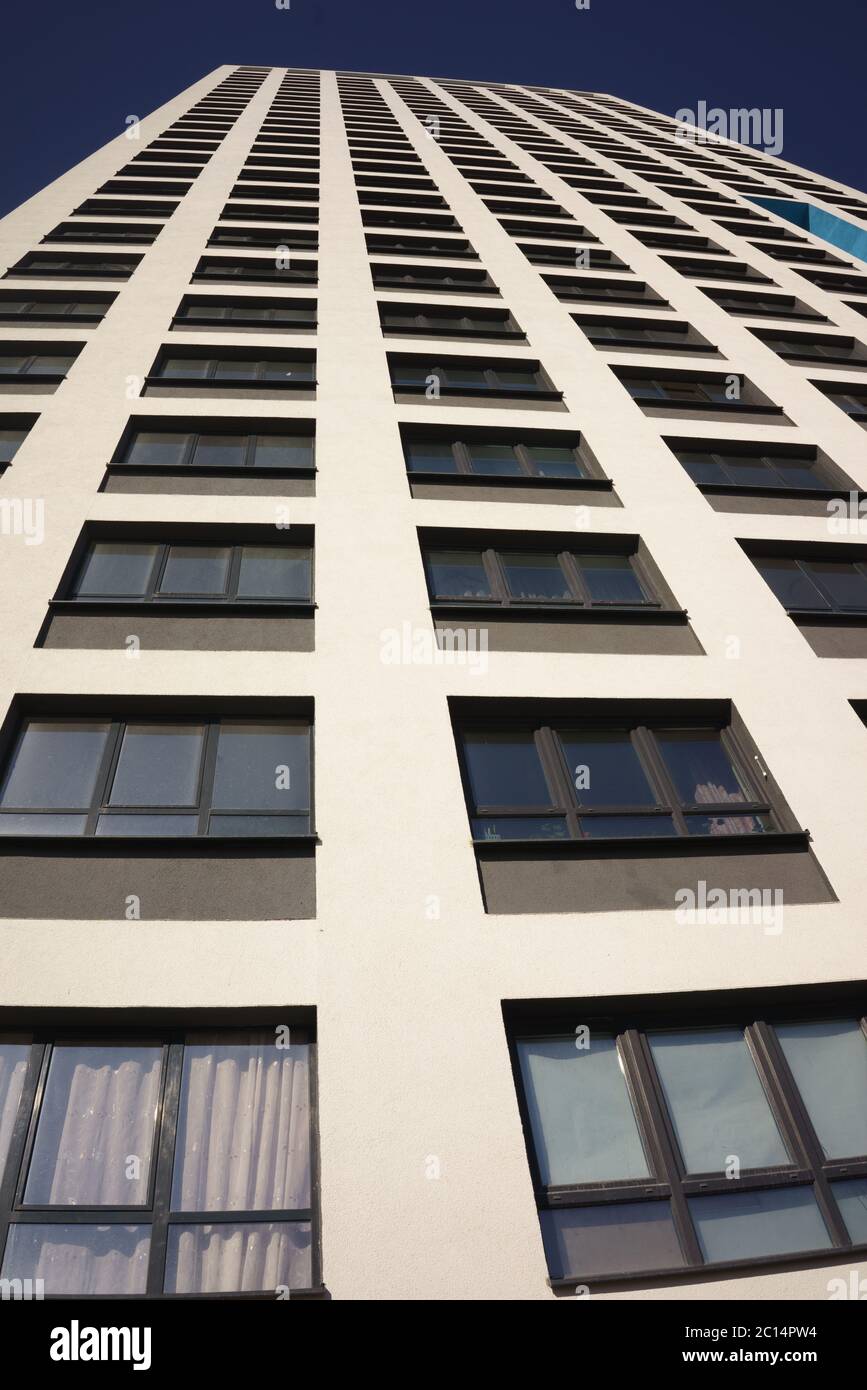 Apartment Complex with Windows Stock Photo - Alamy