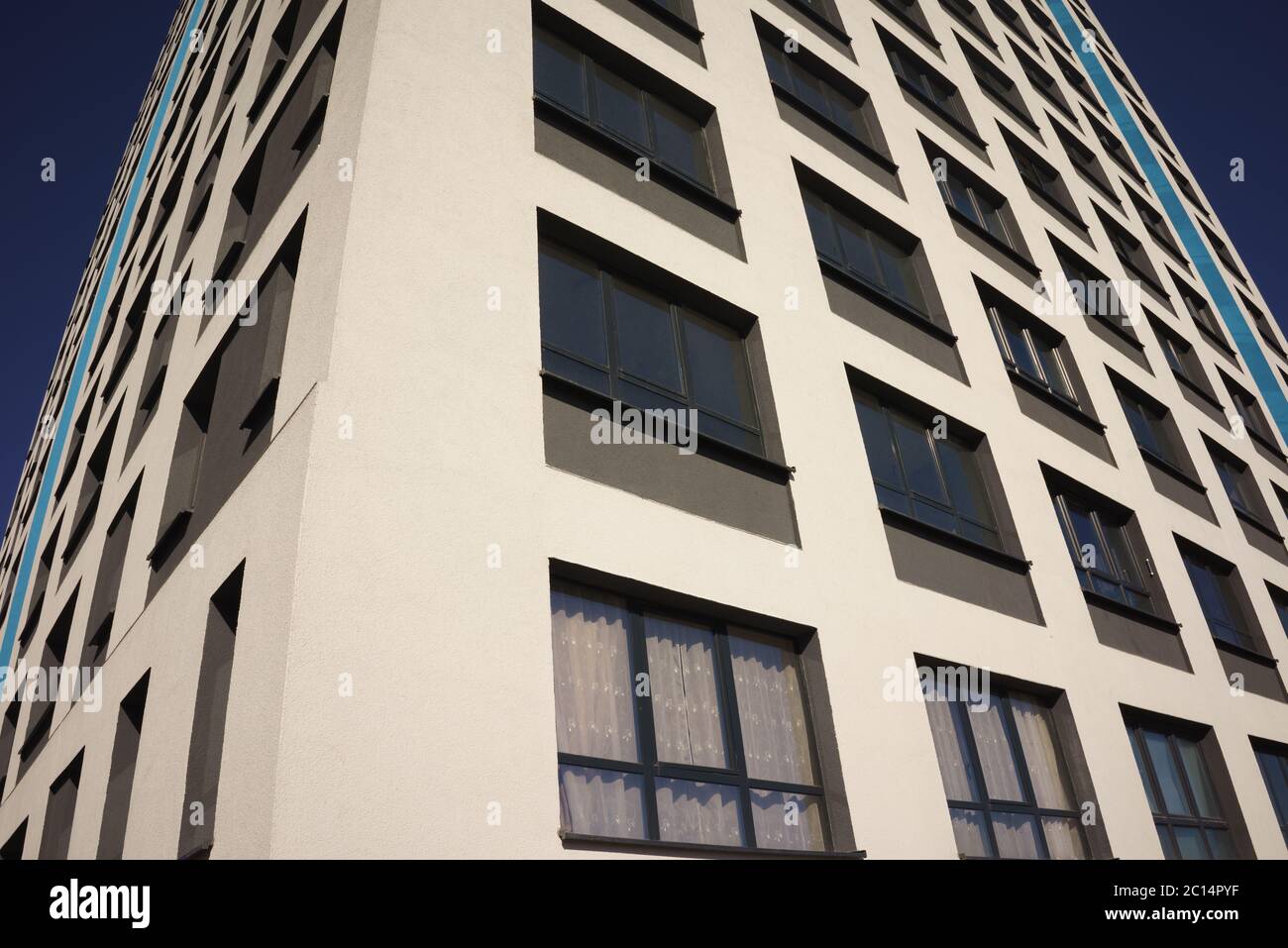 Apartment Complex with Windows Stock Photo - Alamy