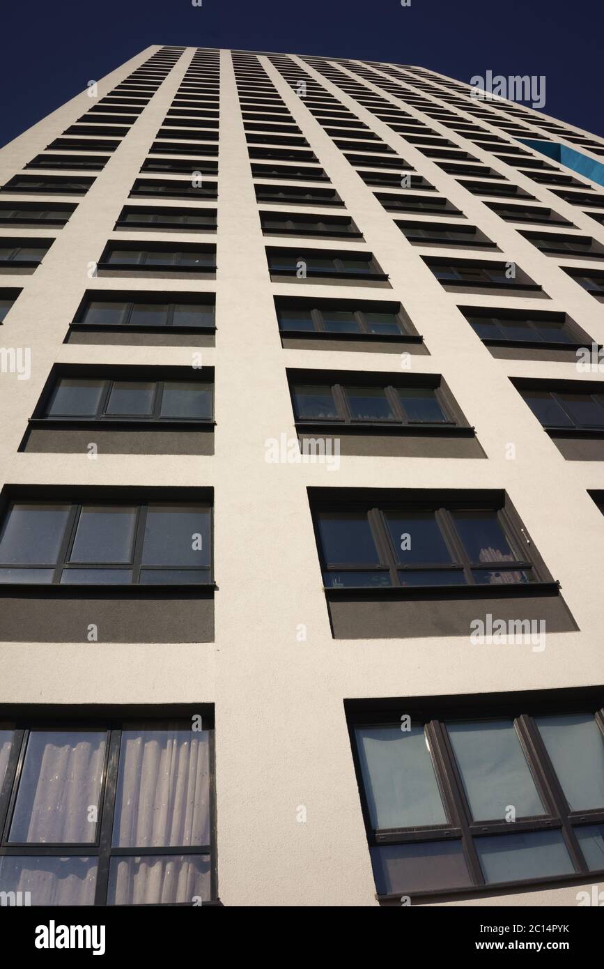 Apartment Complex with Windows Stock Photo - Alamy