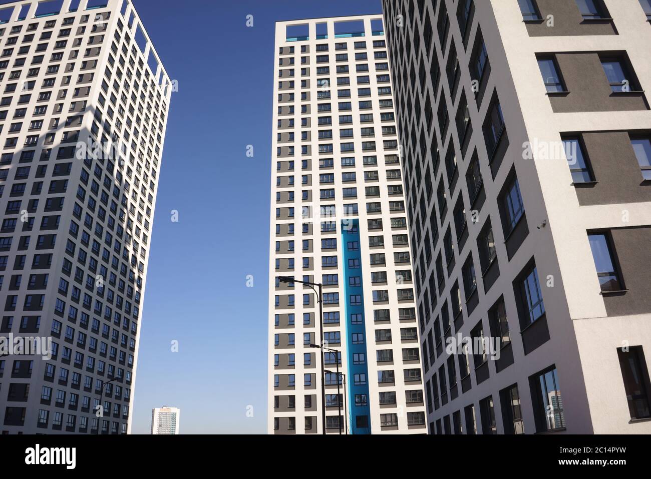Apartment Complex with Windows Stock Photo - Alamy