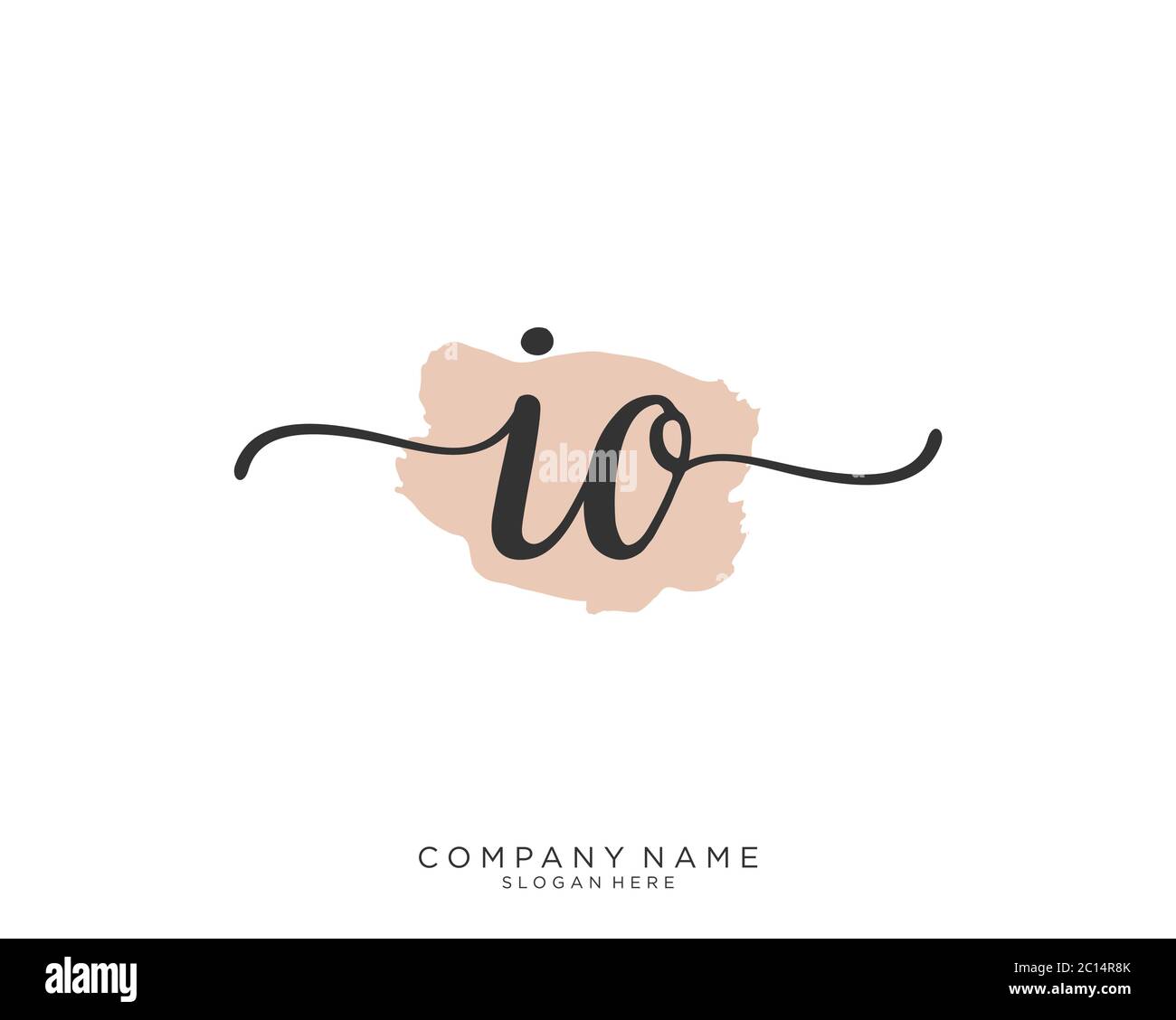 Io initials logo hi-res stock photography and images - Alamy