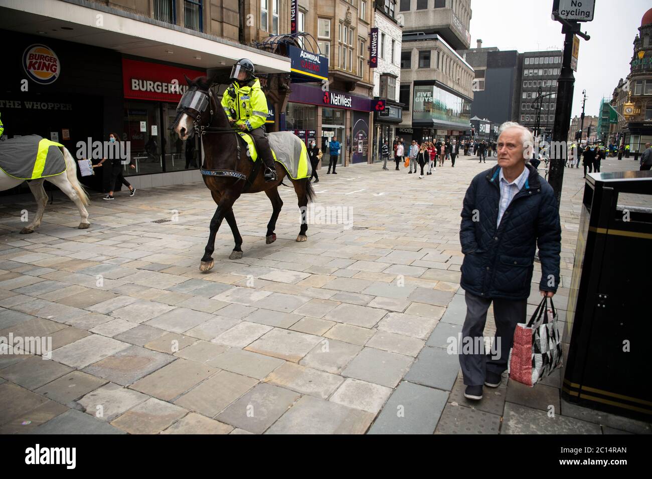 Newcastle Upon Tyne / UK - June 14th 2020: Black Lives Matter protests ...