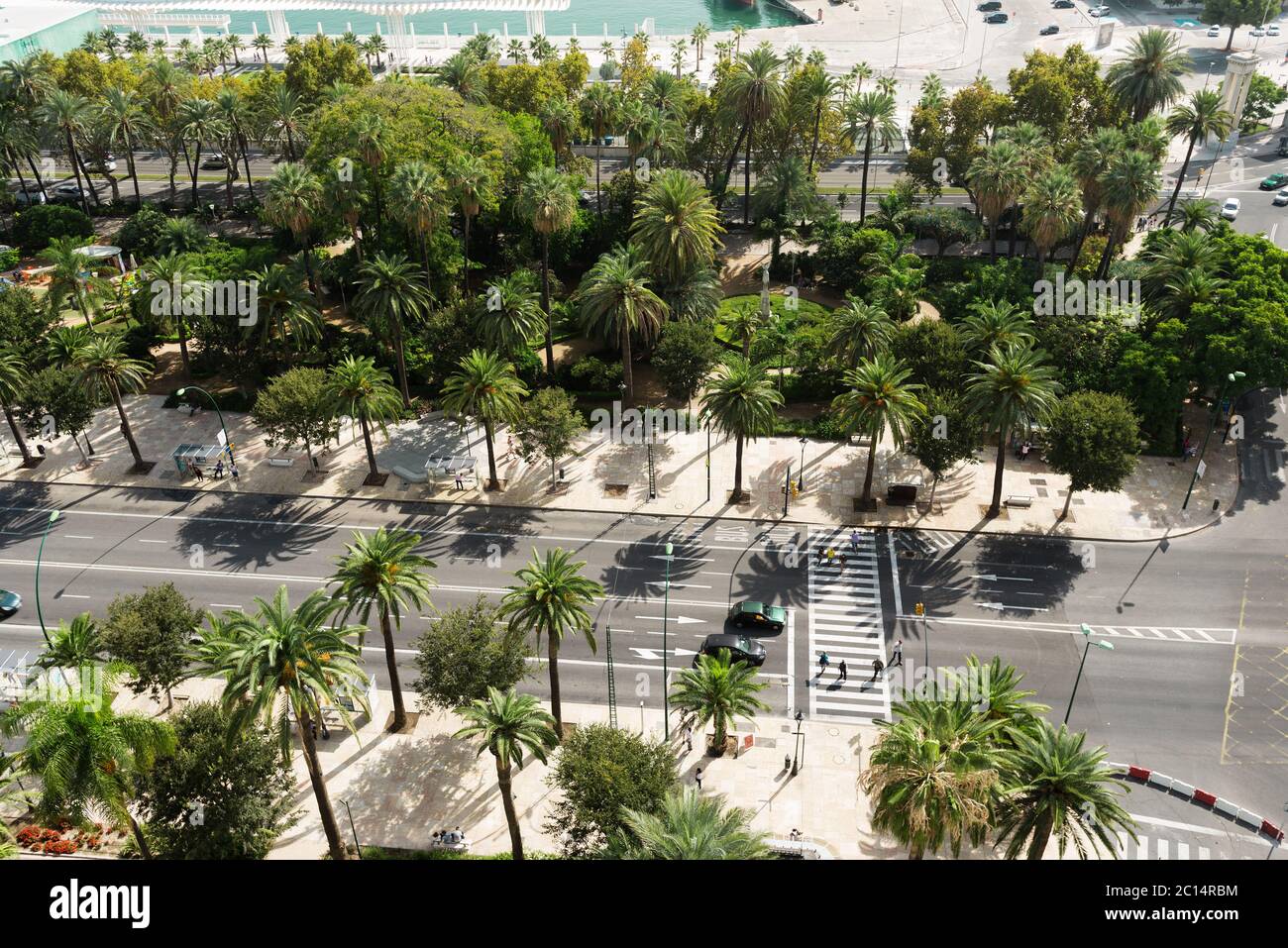 Aerial view on street Stock Photo - Alamy