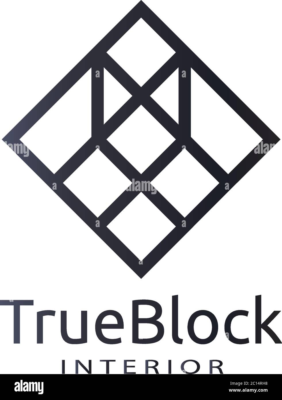 tile wall logo icon for carpet, floor, ceramic industry. hexagon square ...