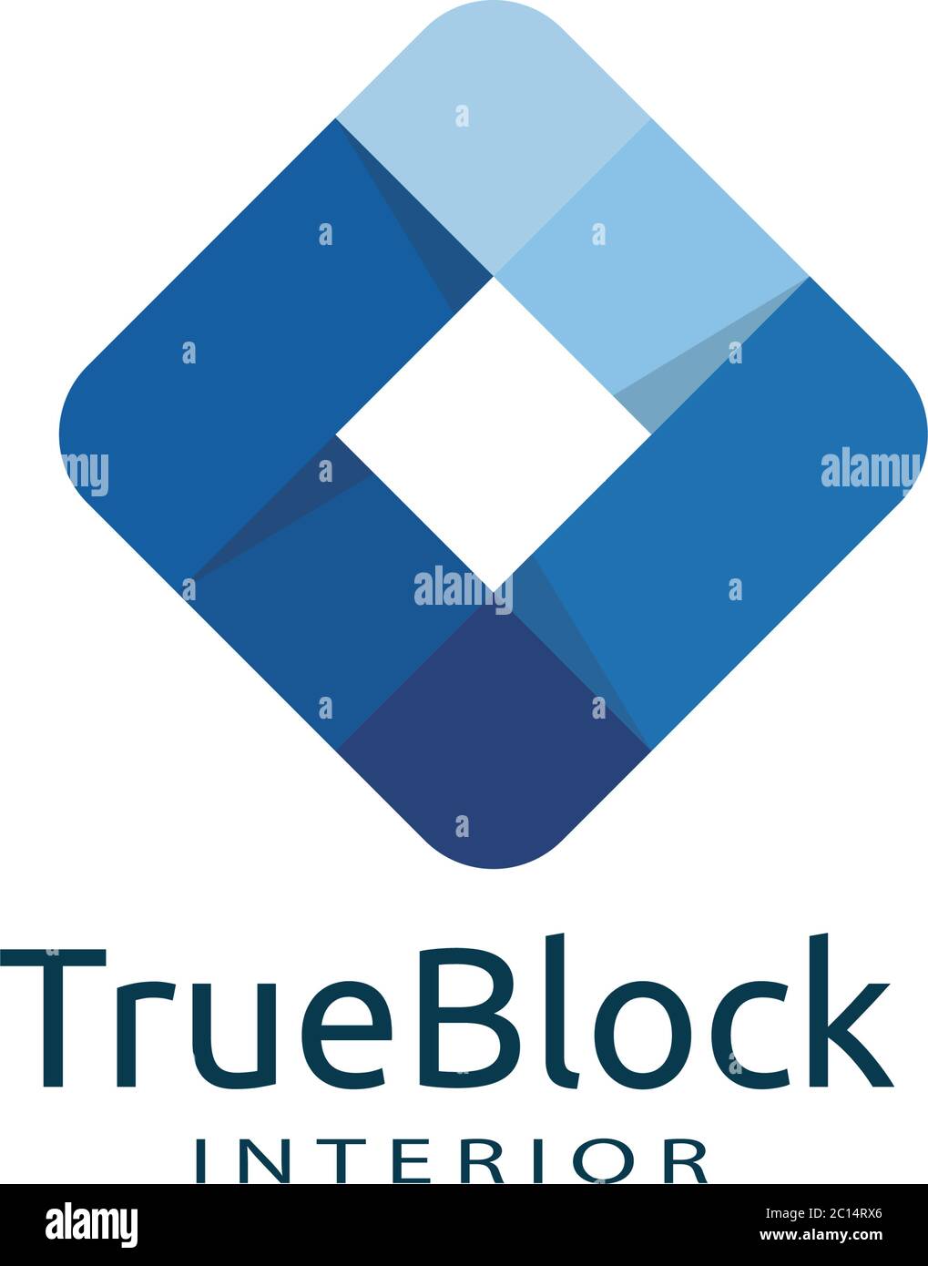 tile wall logo icon for carpet, floor, ceramic industry. hexagon square ...