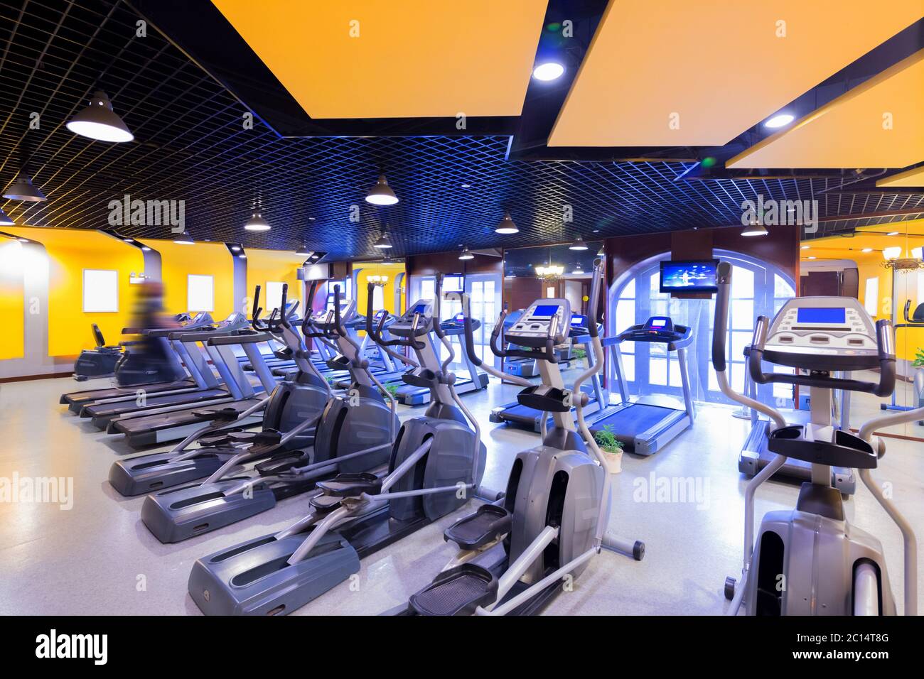 interior of modern gym Stock Photo - Alamy