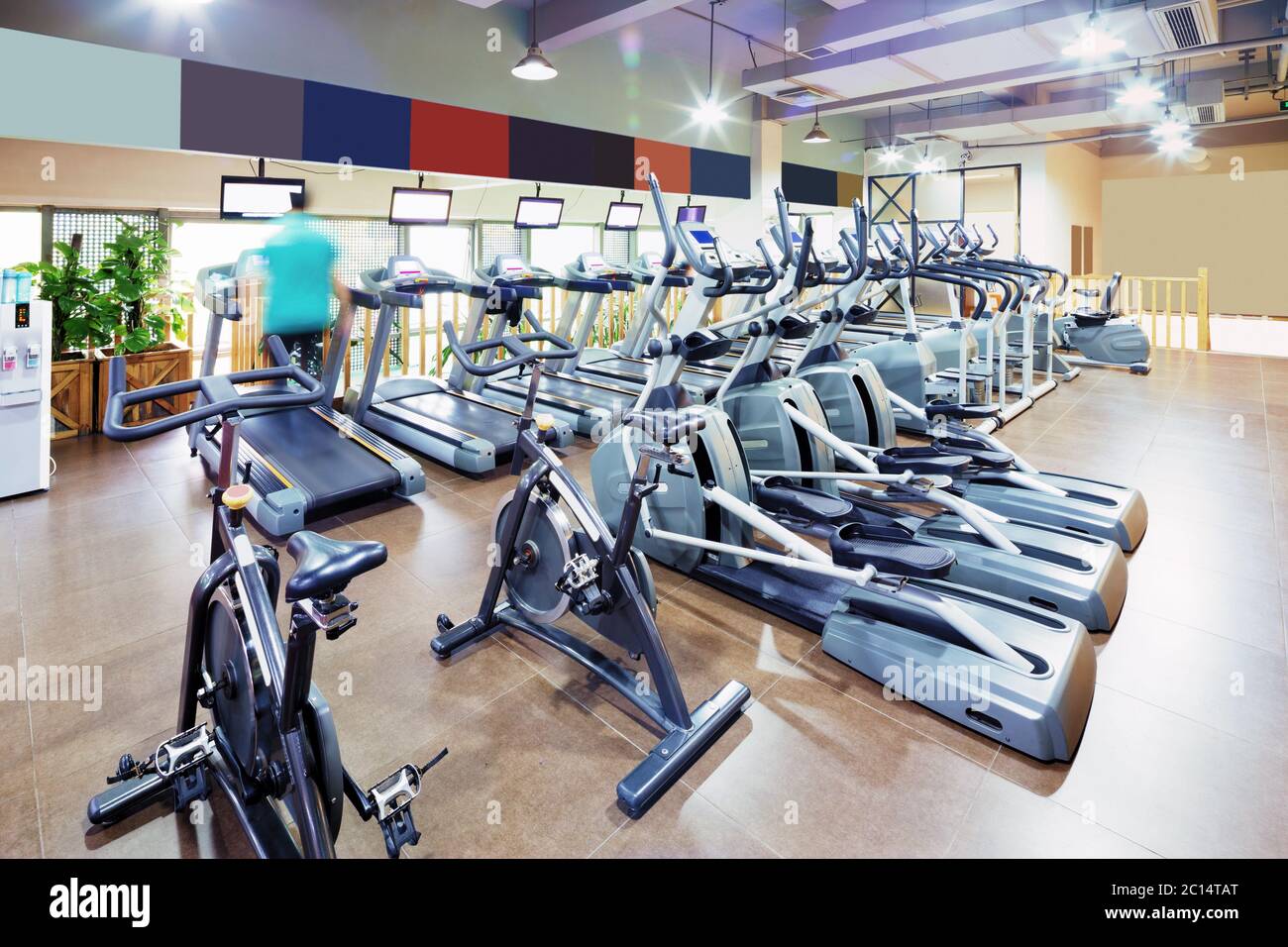 interior of modern gym Stock Photo - Alamy