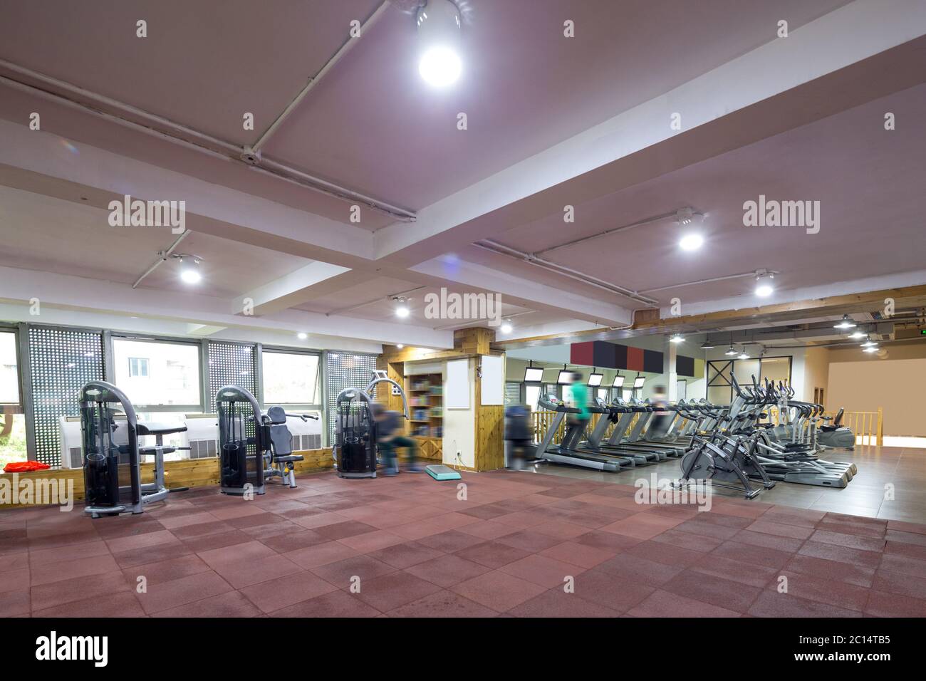 interior of modern gym Stock Photo - Alamy