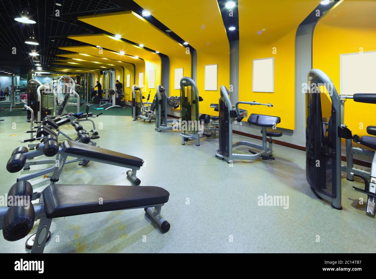 interior of modern gym Stock Photo - Alamy