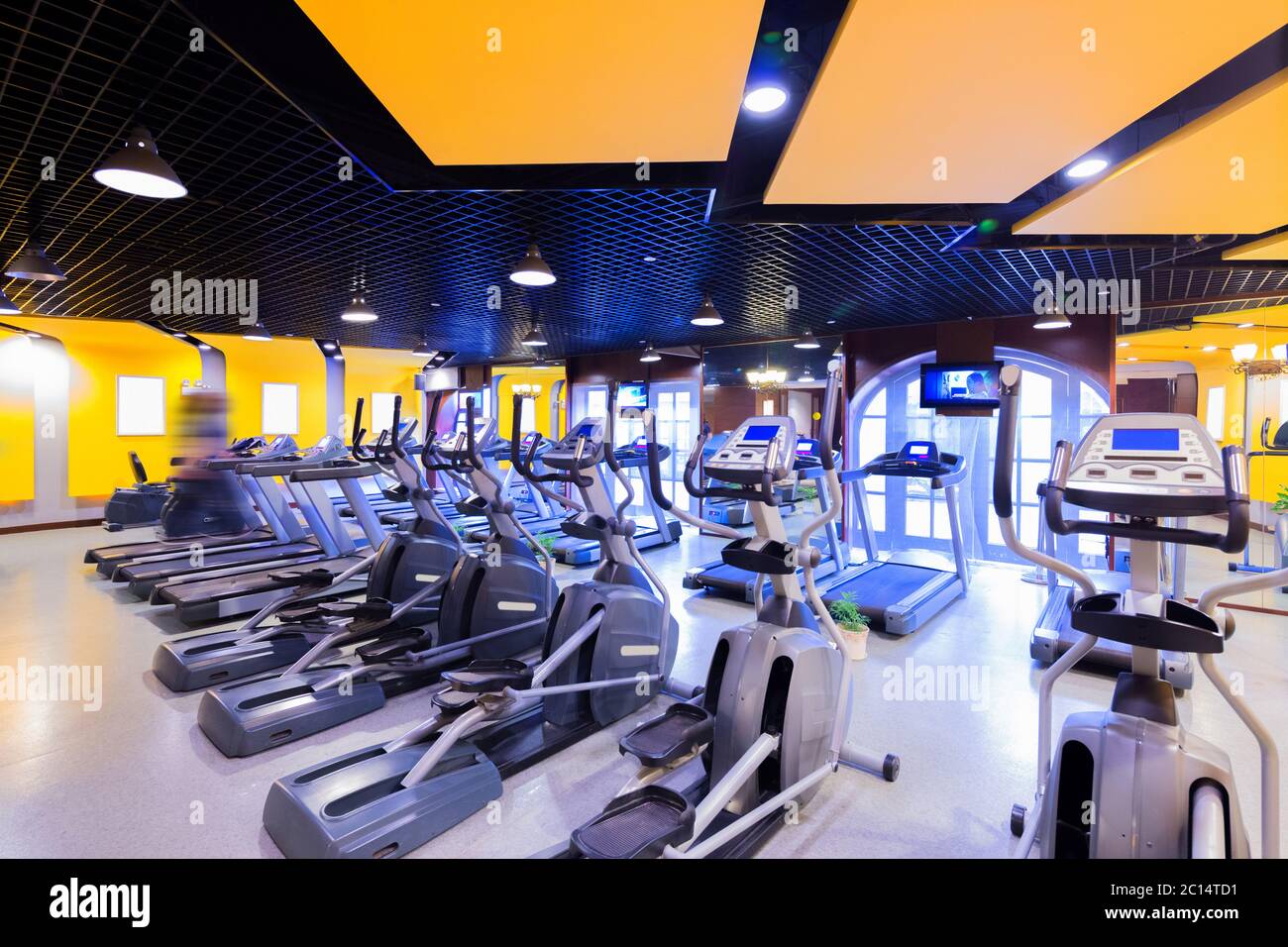 interior of modern gym Stock Photo - Alamy