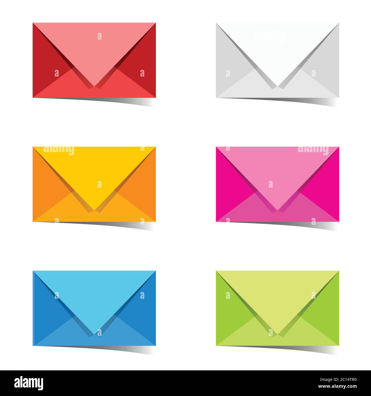 letter envelope illustration in colorful Stock Vector Image & Art - Alamy