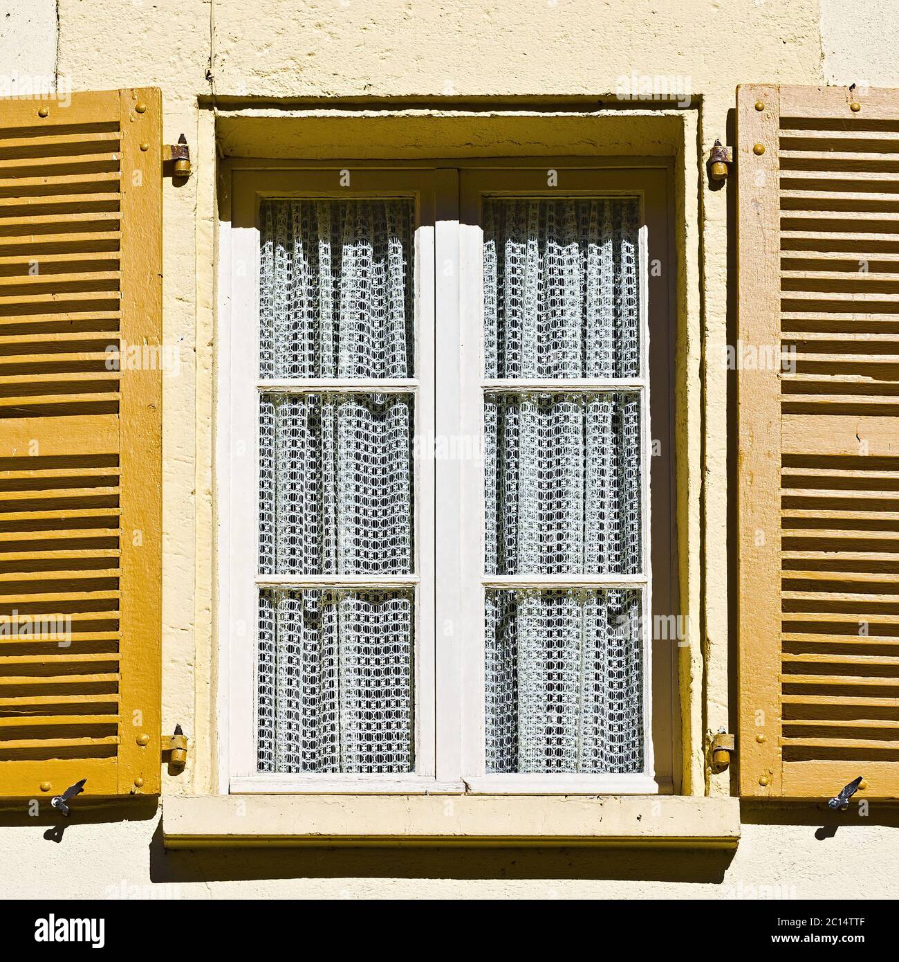 Window with Open Shutter Stock Photo - Alamy