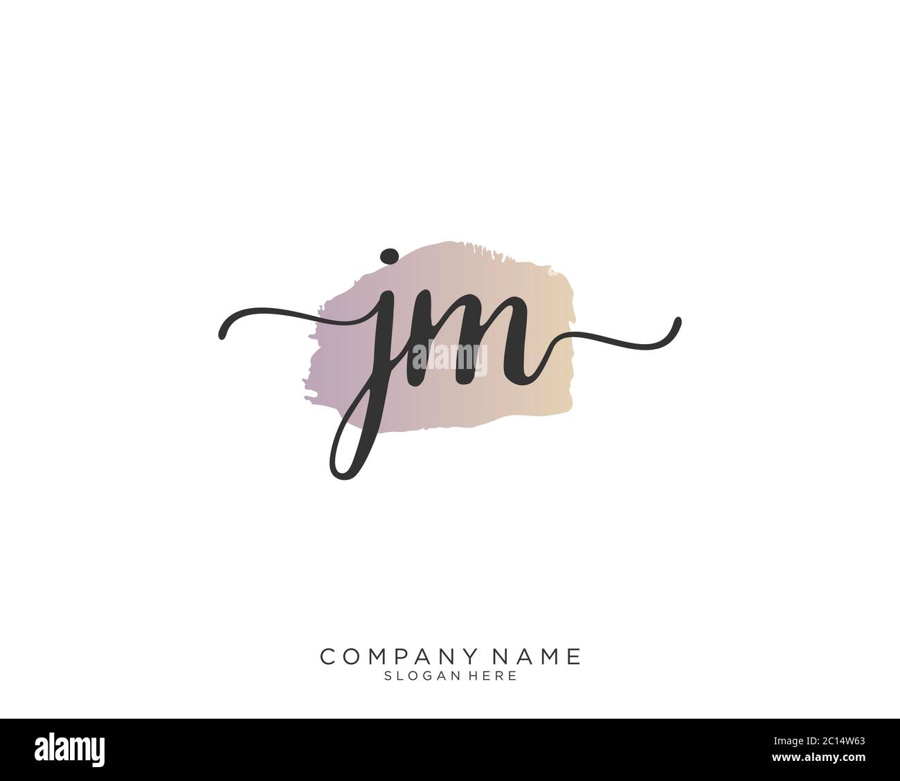 Jm letter logo hi-res stock photography and images - Alamy