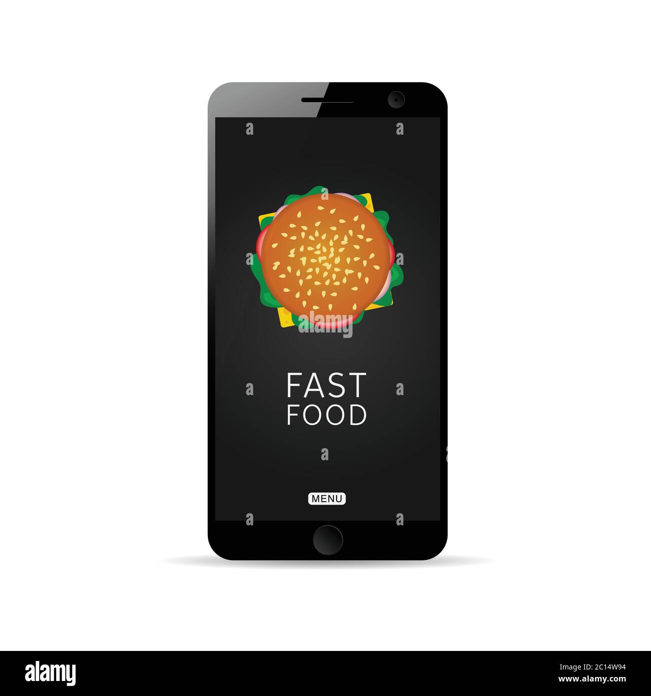 Fast food telephone Stock Vector Images - Alamy