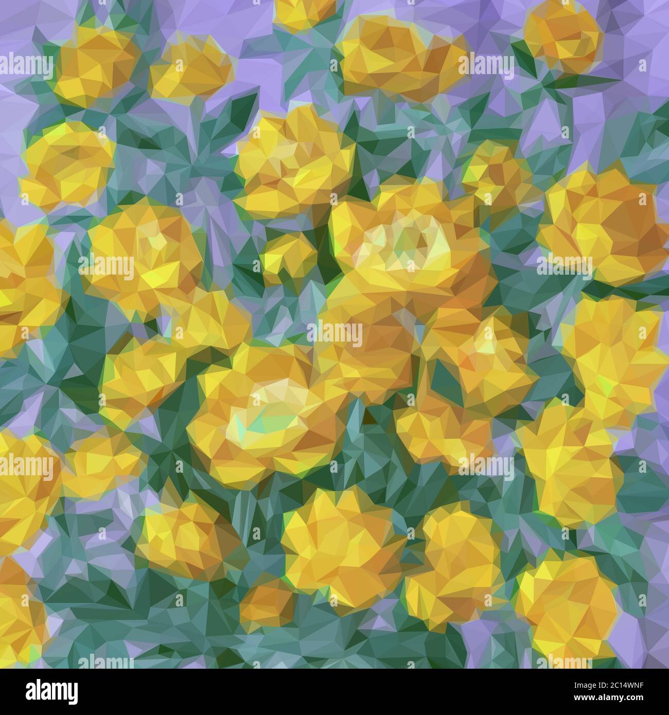 Low polygon flower hi-res stock photography and images - Alamy