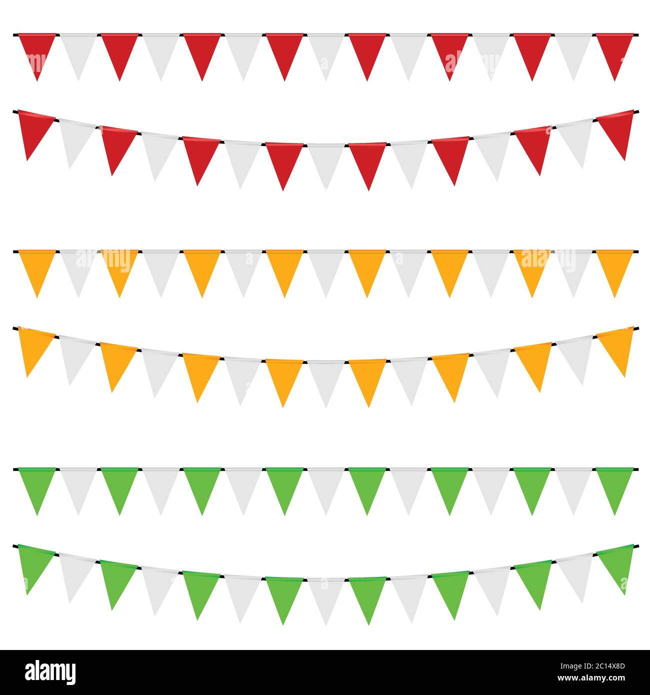 Carnival flags set isolated on hi-res stock photography and images - Alamy