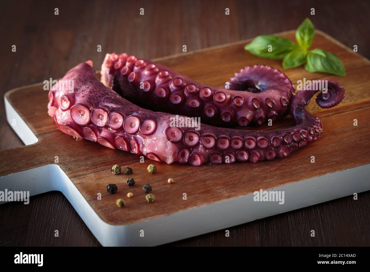 Delicious coocked Octopus Stock Photo - Alamy
