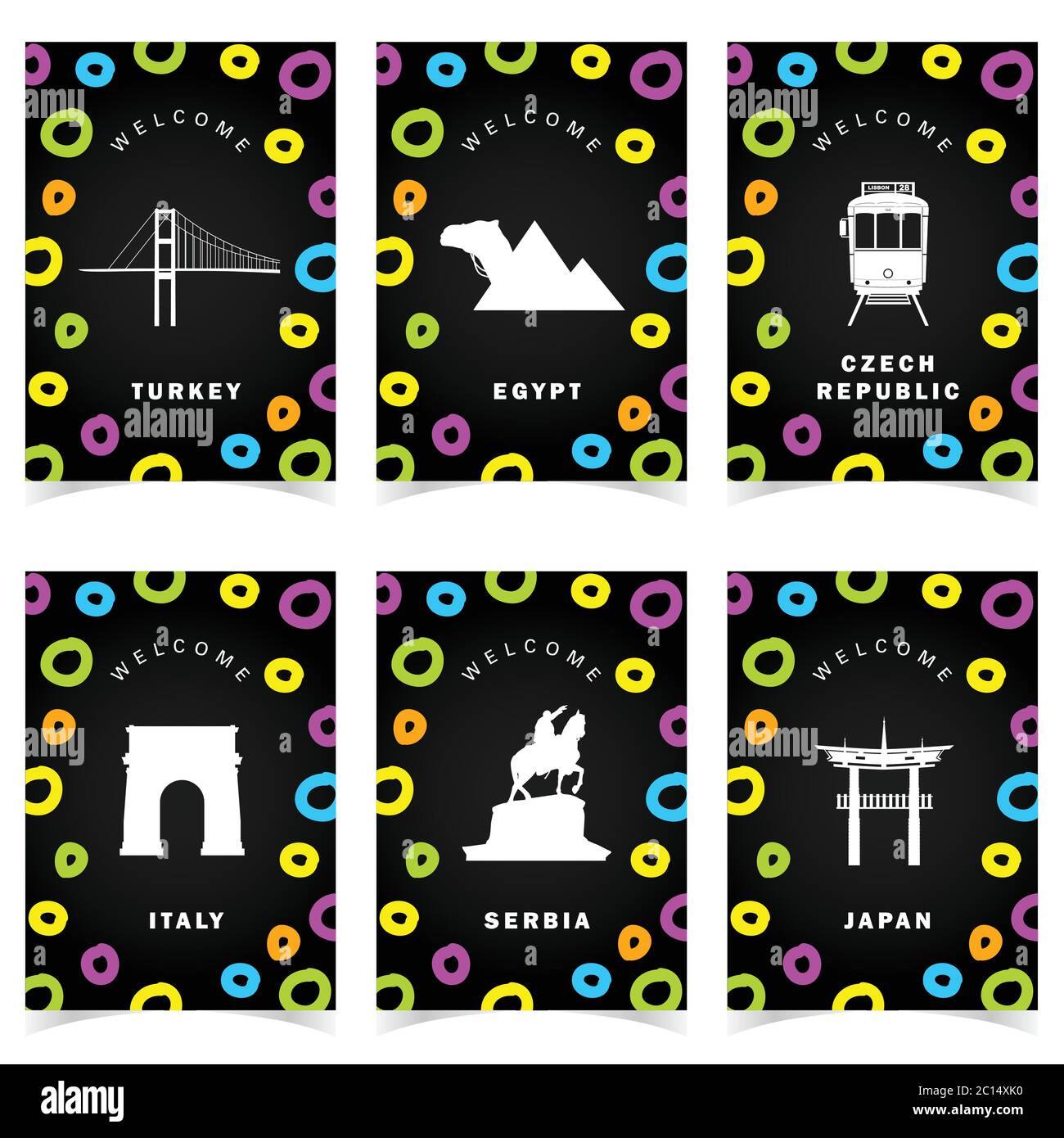 Historic monuments of japan Stock Vector Images - Alamy