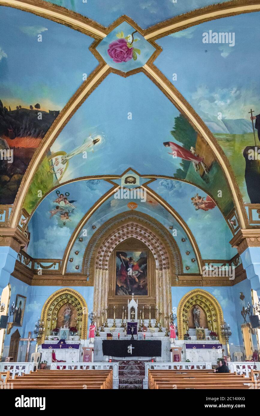 Interior of Saint Michael Maronite Church in Sereel village known also ...