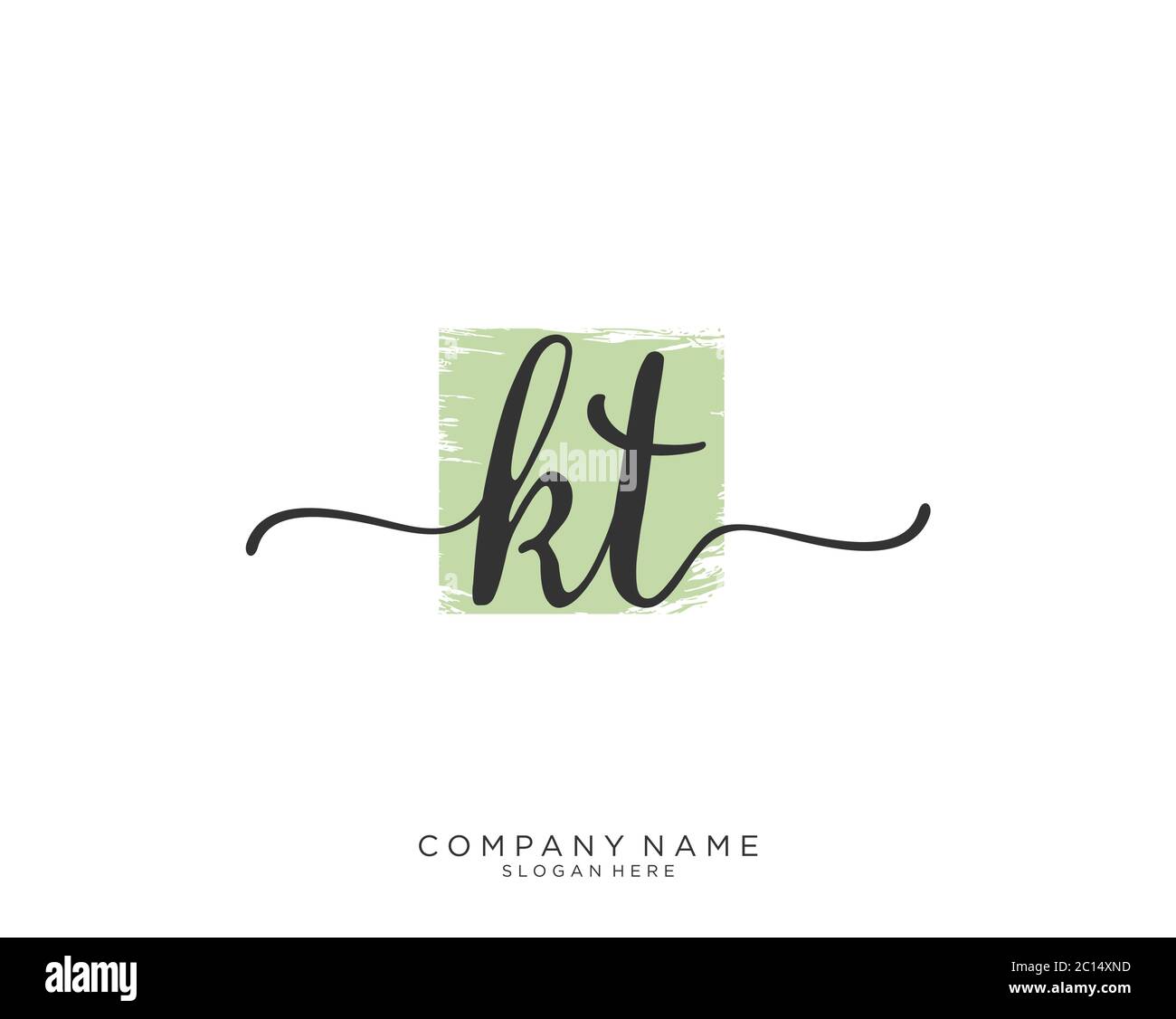Kt initials logo hi-res stock photography and images - Alamy