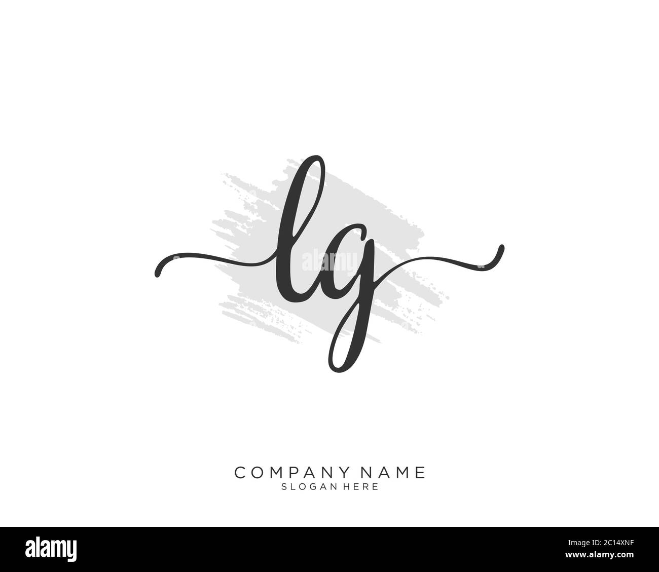 Lg initials logo hi-res stock photography and images - Alamy